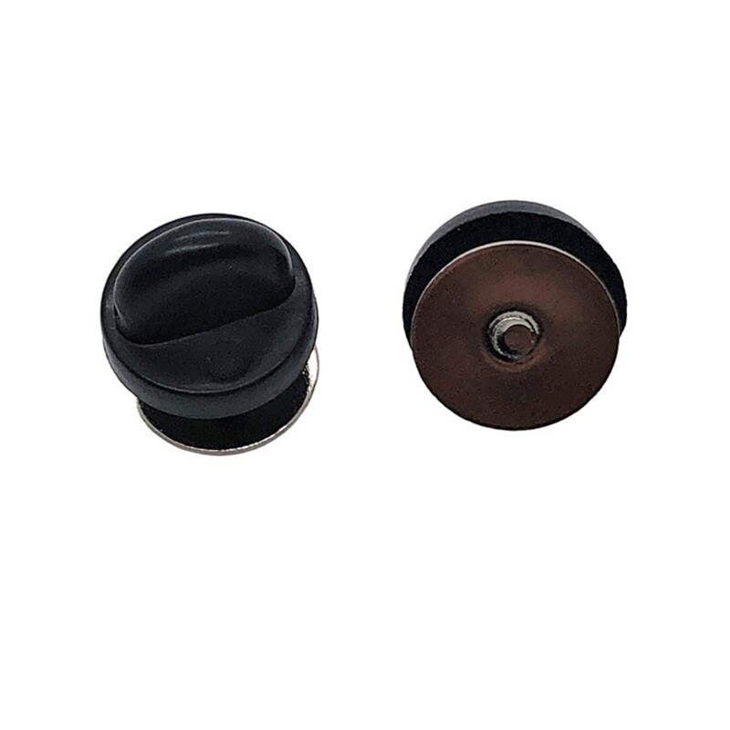 Set of 50 Pin Backs PVC Rubber Pin Backs for Butterfly Clutch Backings ...