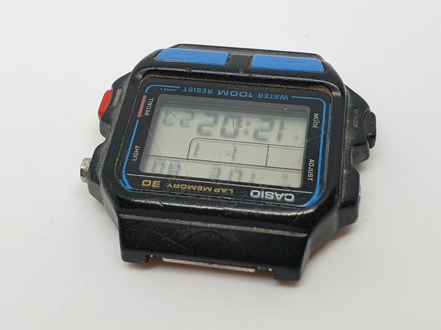 Vintage Casio Sdb-500w Digital Watch Lap Memory 30 Wr100 Module Qw863 ...