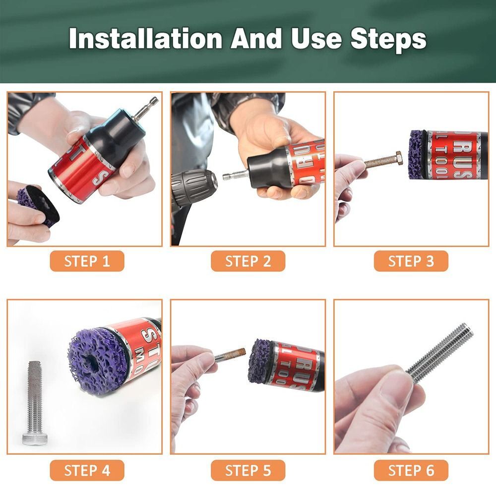 Stainless Steel Stud Rust Removal Tool Wheel Cleaning Tool Outdoor | eBay