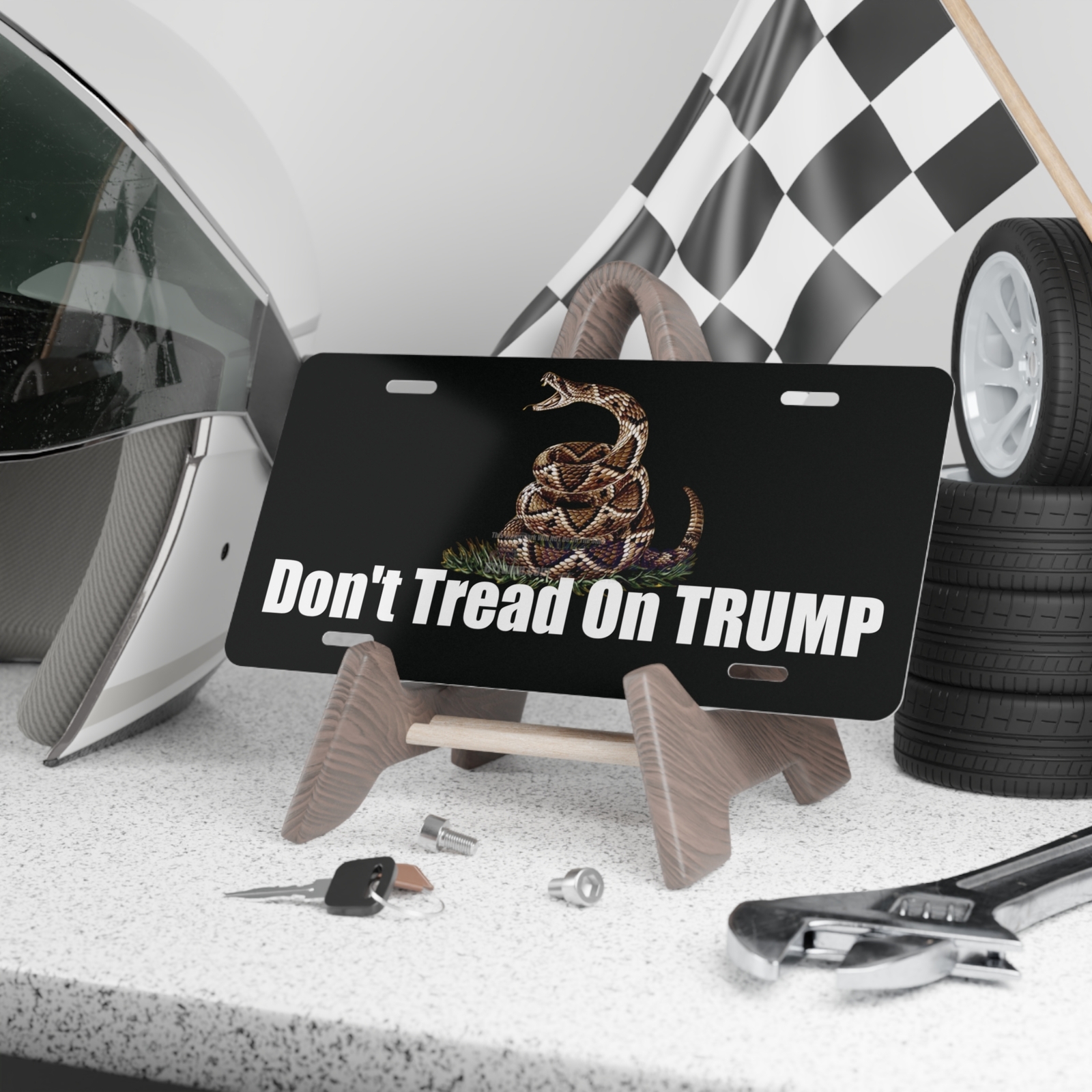 Trump Don't Tread On Trump Vanity Plate Tag License Plate Customize ...