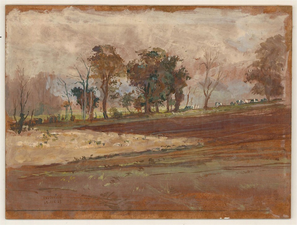 Keith Johnson (1931-2018) - 1983 Gouache, Postwick Landscape | eBay