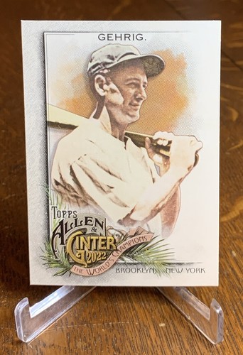 2022 Topps Allen & Ginter Lou Gehrig #26 New York Yankees Baseball Card ...