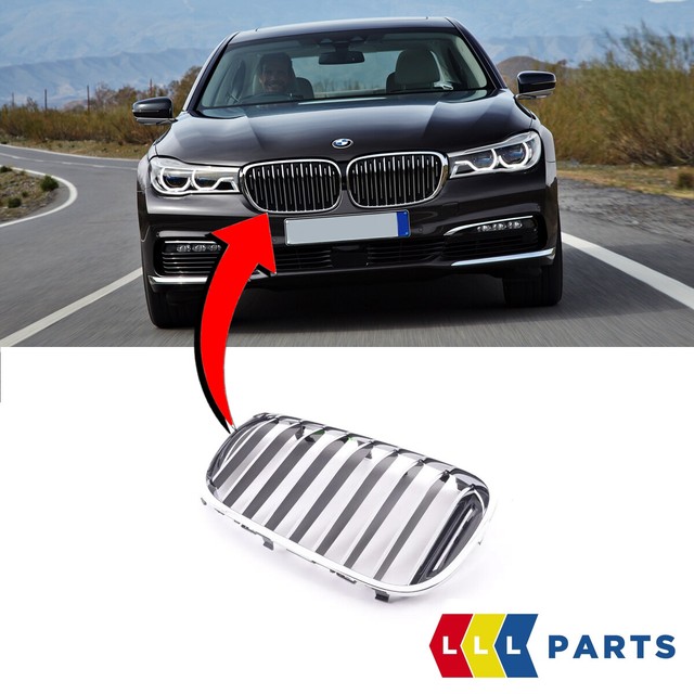 BMW 750 Grille Left Driver 2016 2017 740 G12 Chrome 51137357012 OEM for ...