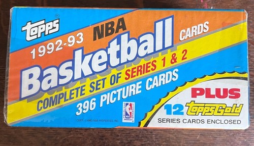 1992-93 Topps NBA Basketball Factory Sealed Box Set Series 1 and 2 Gold ...