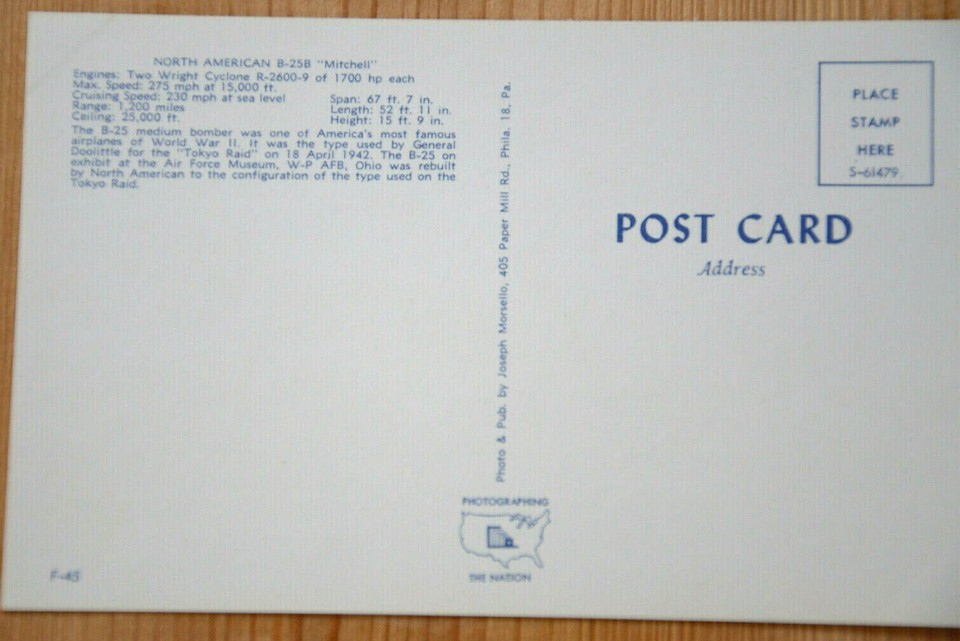 42782 AK Aereo Internazionale North American B 25B Mitchell Medium ...