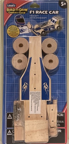 LOWE'S BUILD AND GROW Formula One Race Car (2010, Kit) BRAND NEW: Ages ...