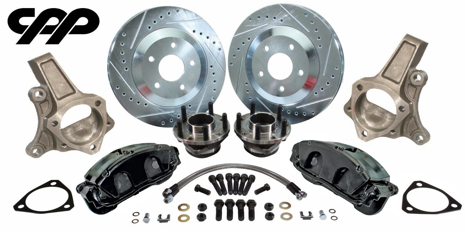 1964-72 Chevelle C5 Corvette 13" Disc Brake Kit Tall Spindle Conversion ...