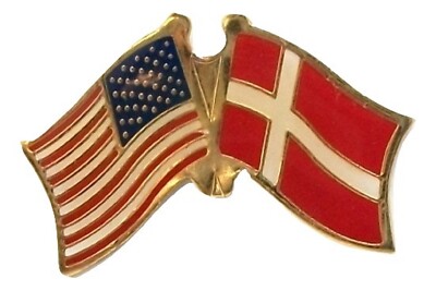 United States and Denmark Flag Hat Tac or Lapel Pin | eBay