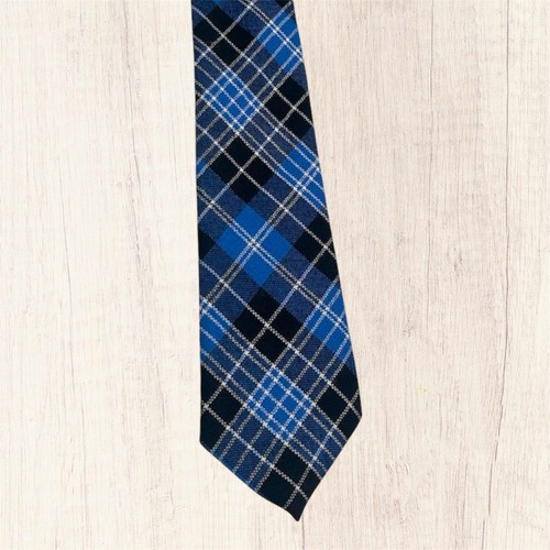 Vintage Scottish Tartan Blue Necktie Made in Scotland 100% New Wool ...