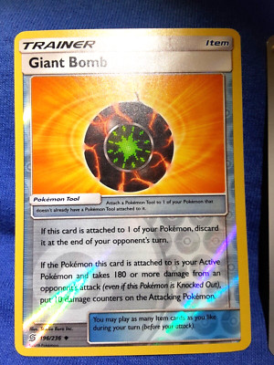 Giant Bomb - Pokémon Unified Minds Reverse Holo #196/236 - NM/MINT 2019 ...