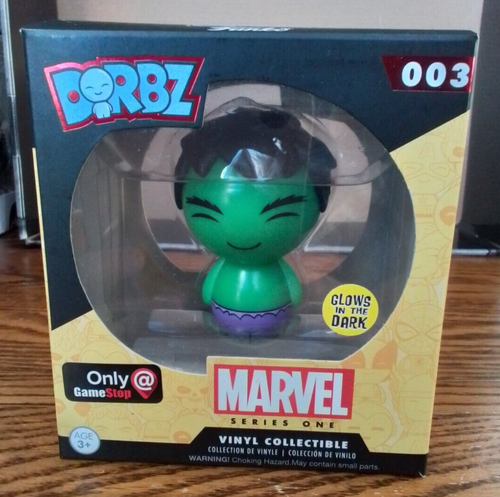 Funko Dorbz Marvel #003 Hulk Glows in the Dark Gamestop Exclusive Free Shipping! | eBay