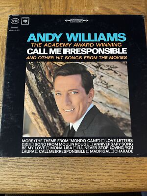 Andy Williams Call Me Irresponsible Album | eBay