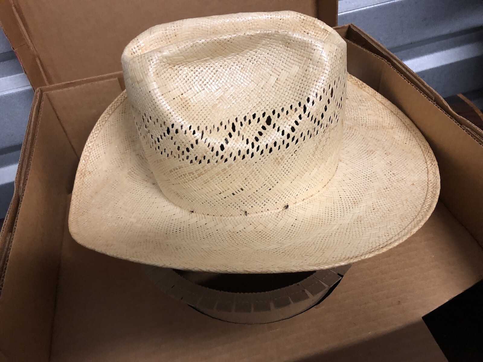 Vintage Cutter Bill's Straw Cowboy Hat 6 3/4 Houston … - Gem