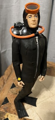 Vintage Hasbro GI Joe Action Sailor #7602 Navy Frogman Set 1964 Scuba ...