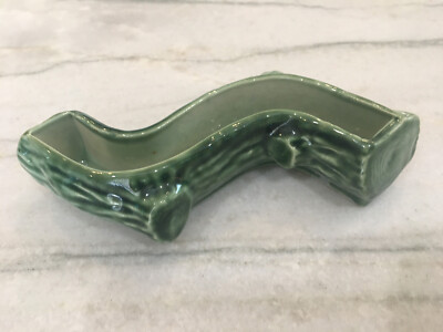 Wade Green Wood Colored Log Shaped Posy Vase | eBay
