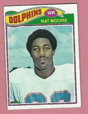 1977 TOPPS NAT MOORE FOOTBALL CARD #278 EX | eBay