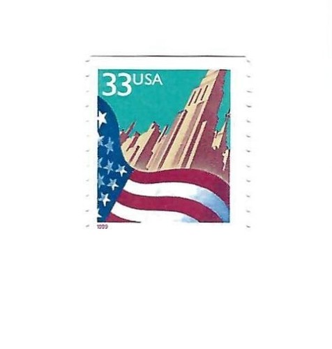 STAMP US SCOTT 3281 "Flag & Skyscrapers" 33 CENT 1999 MNH | eBay