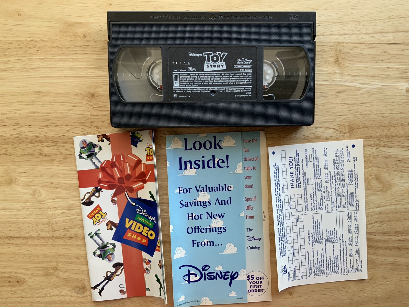 VHS DISNEY PIXAR TOY STORY 1 AND TOY STORY 2 | Grelly USA