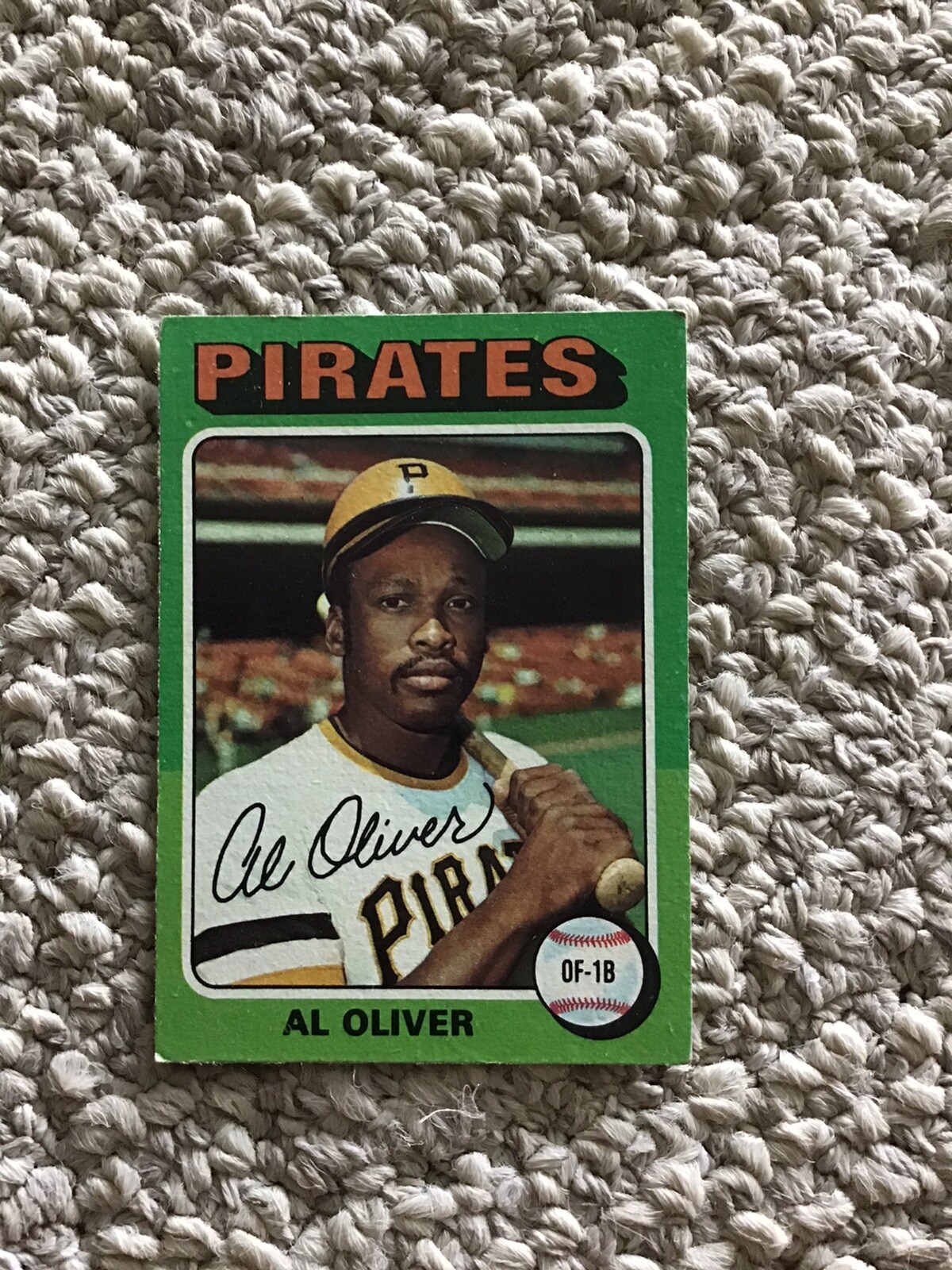 PITTSBURGH PIRATES AL OLIVER 1975 TOPPS BASEBALL CARD EX NICE VALUE ...