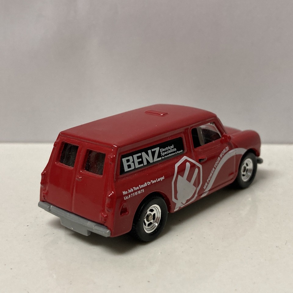 Matchbox CUSTOM W/REAL RIDERS Red 1965 Austin Mini Van | eBay