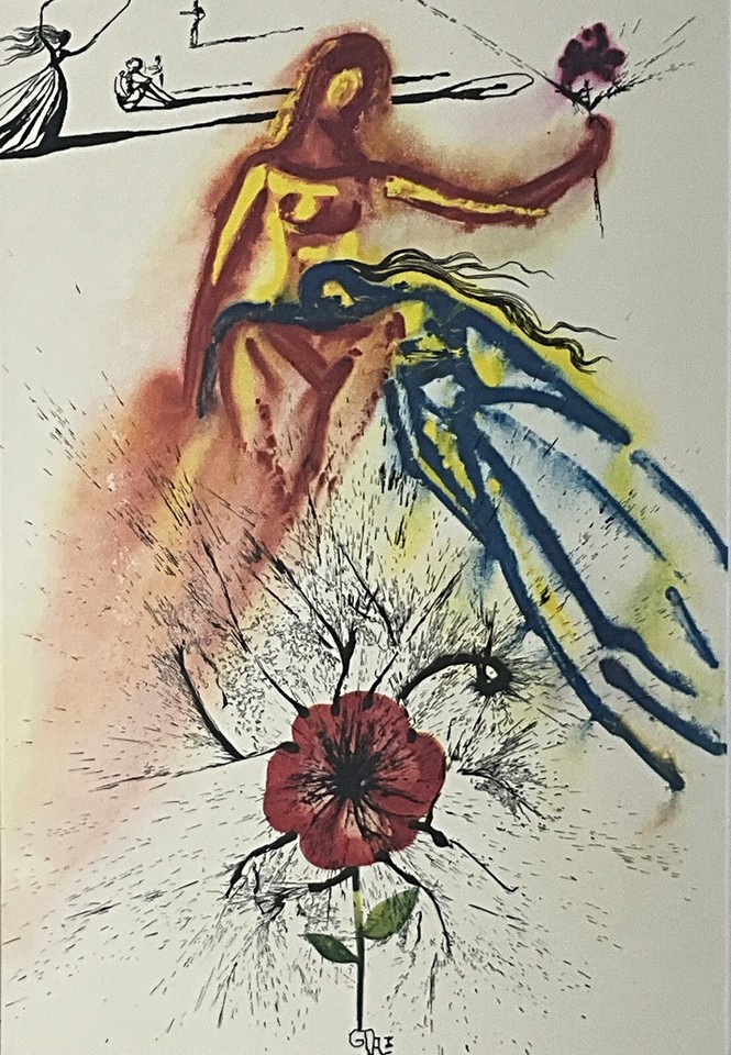 Salvador Dali Original 1969 Alice in Wonderland “Alice’s Evidence ...