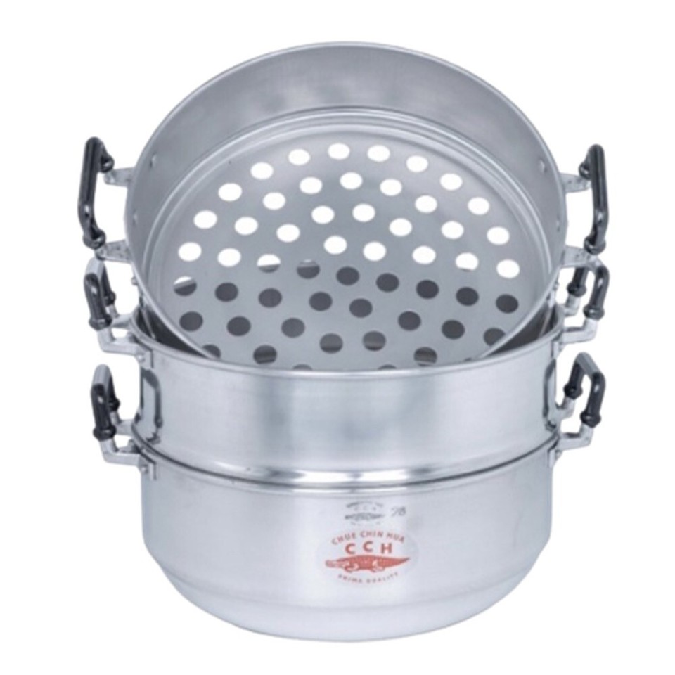 Thai Traditional Restaurant Cookware Crocodile Brand Steamer Pot 3 tier ...