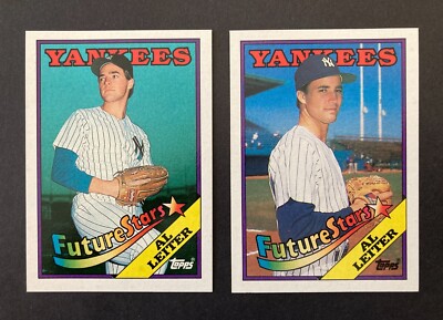 AL LEITER 1988 TOPPS ROOKIE RC CARD #18 - ERROR AND CORRECT VERSIONS ...