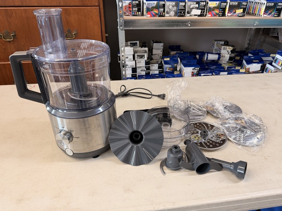 GE 12-Cup Stainless steel Food Processor ( Stainless Steel ) | eBay