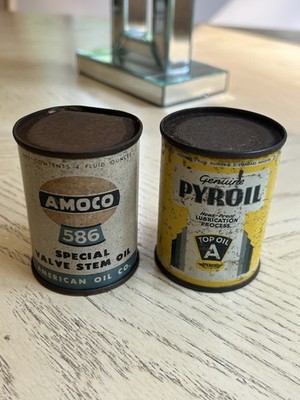 1930’s , Pyroil Amoco Valve Top Oil Can Nos Vtg Display Advertising ...