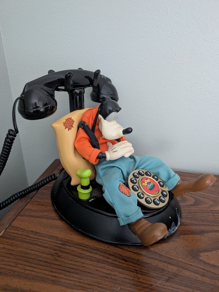 Vintage 1990s Telemania Goofy Animated Talking Telephone Disney Tested ...
