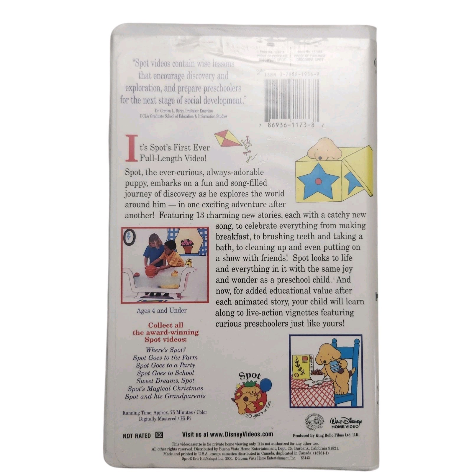 Vintage Disney Discover Spot VHS, 2000 786936117387| eBay