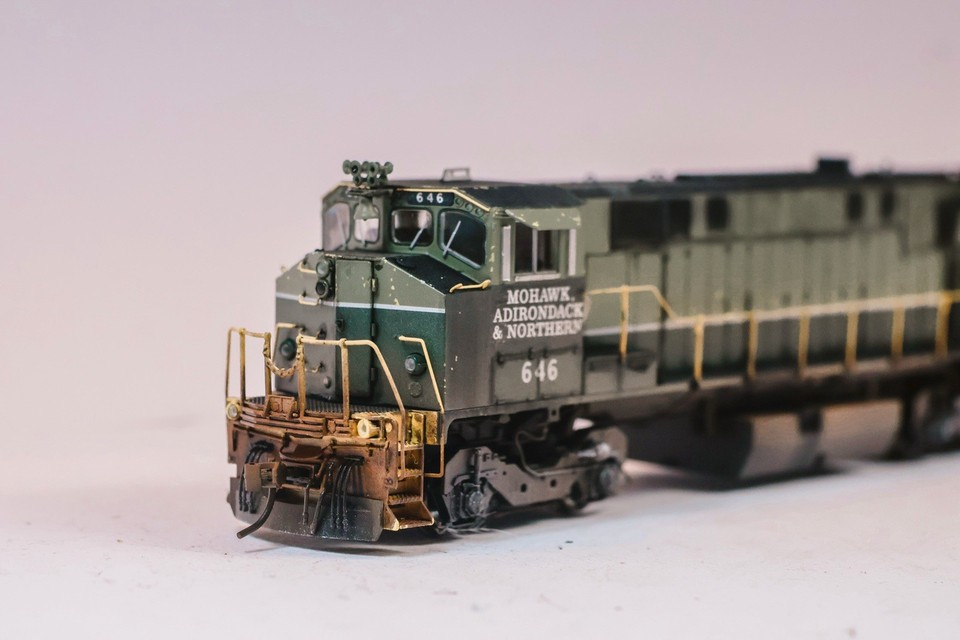 CDH HO Scale Custom Weathered Rapido M420 Mohawk Adirondack & Northern ...