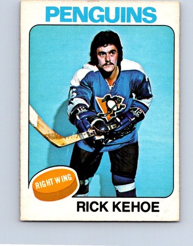 VINTAGE HOCKEY CARD O-PEE-CHEE 1975 PITTSBURGH PENGUINS RICK KEHOE NO60 ...