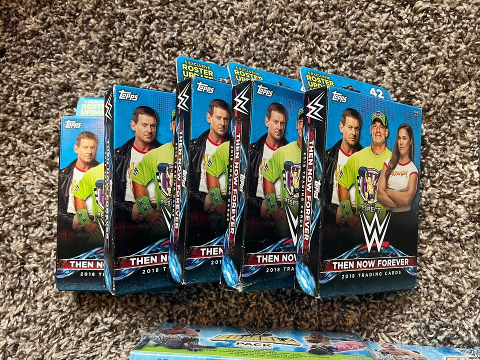 WWE Topps trading card boxes variety FACTORY SEALED (Lot of 13) | eBay