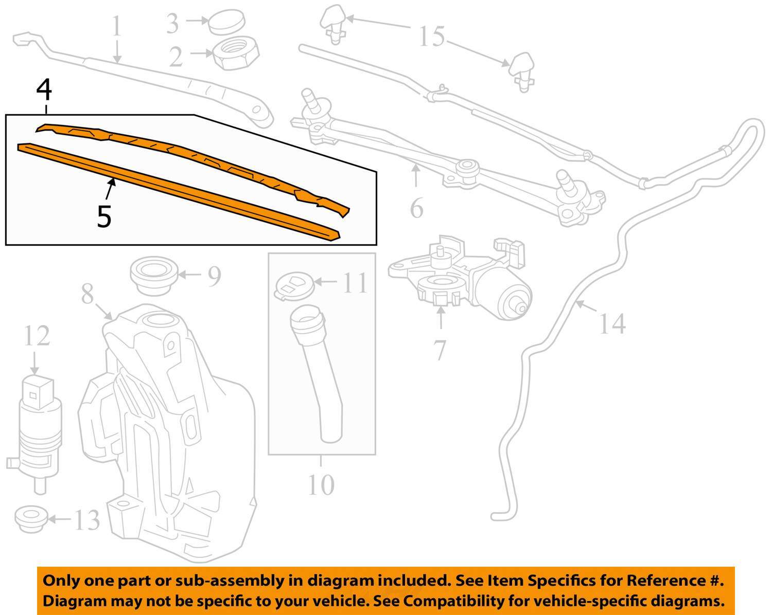 General Motors Windshield Wiper Blade Part Number - 95161606 | eBay