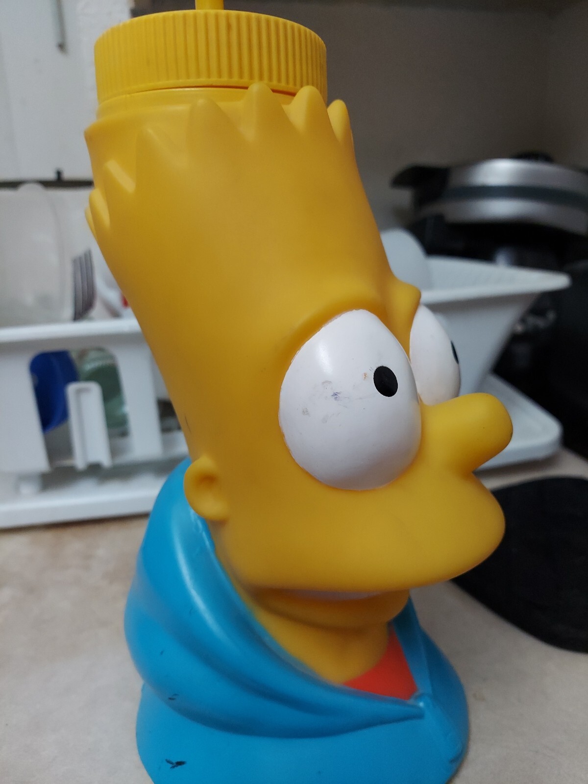 BART SIMPSON WATER BOTTLE TUMBLER 2010 Universal Studios Authentic The ...