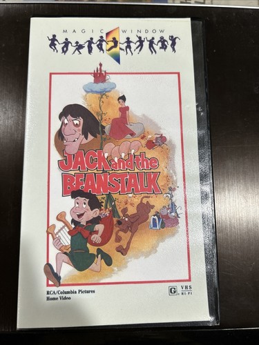 Jack and The Beanstalk VHS Tape Magic Window Clamshell Anime 1975 Kids ...