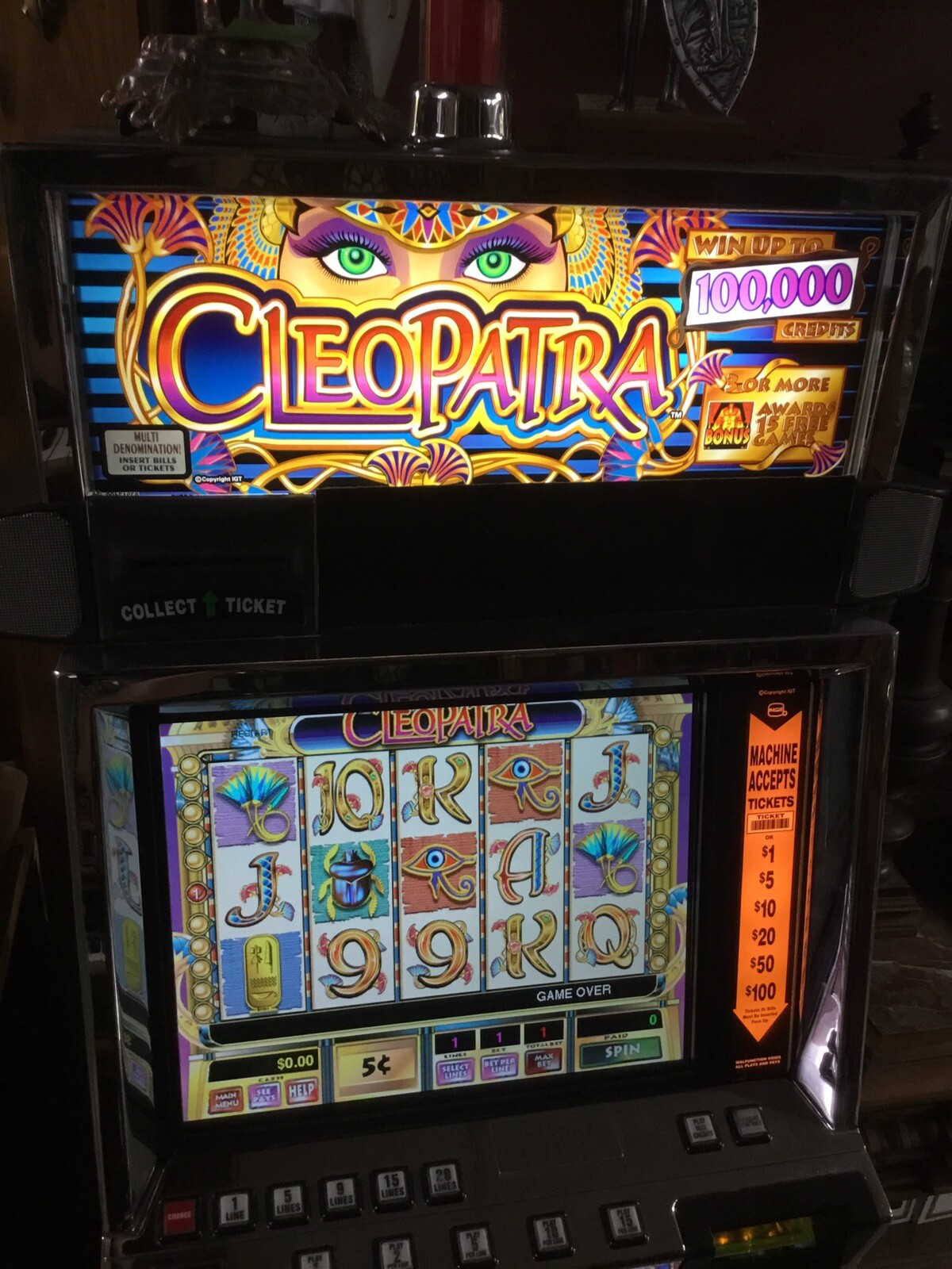IGT Cleopatra Slot Machine Touch Screen Multi Denomination. | eBay