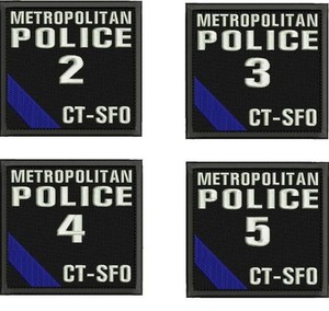 Metropolitan Police 2-5 embroidery patches 4x4 hook | eBay
