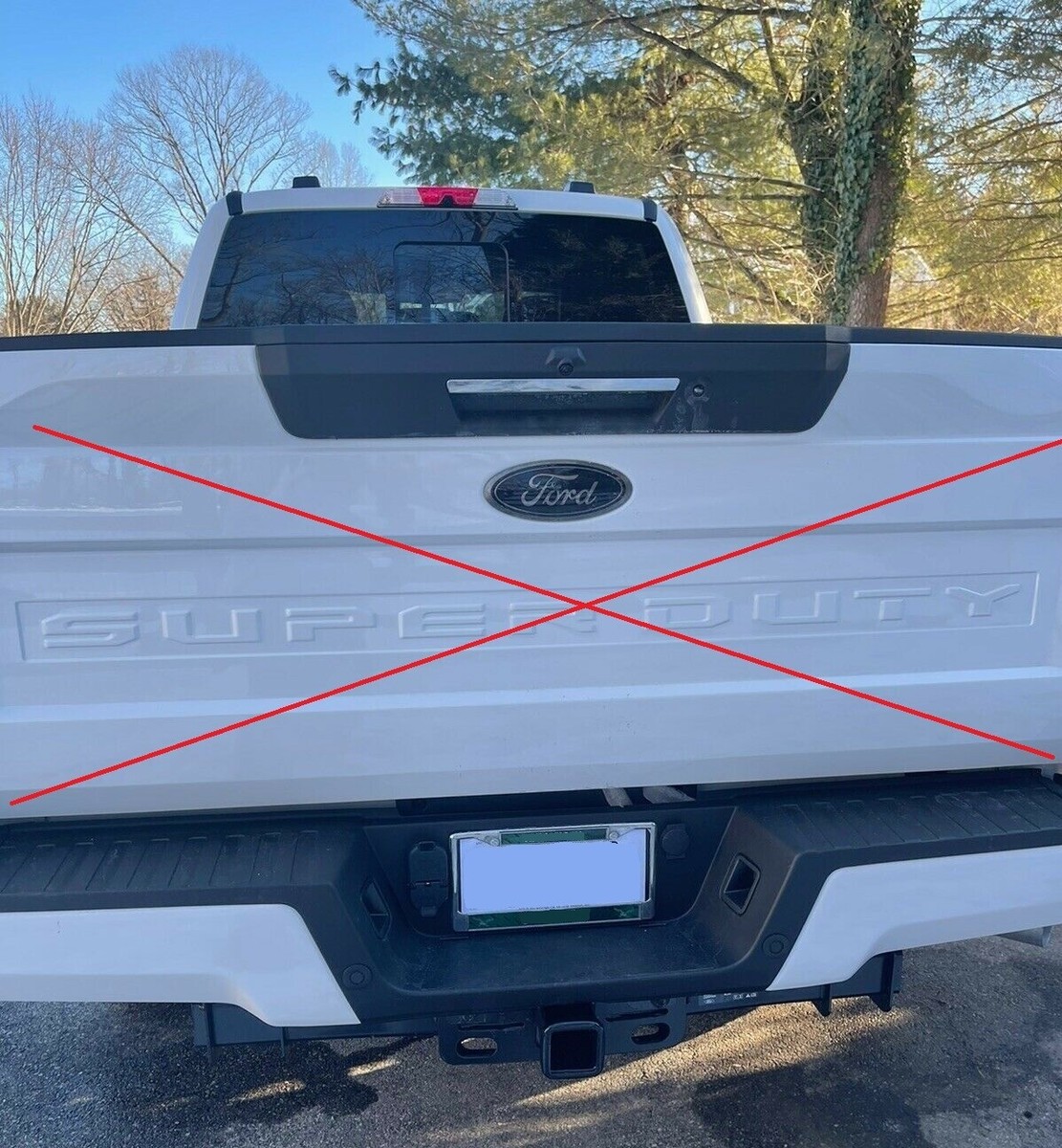 Ford Super Duty Tailgate Decals Red Letter Tailgate Insert Decal For ...