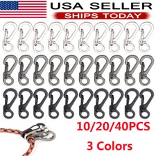 20pcs 2.5inch/6cm Aluminum Carabiner Clip Durable Spring-loaded ...