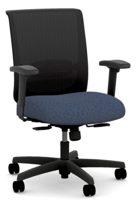 HON Convergence Chair, Synchro W/ Seat Slide Control, H/W Arm - Navy ...