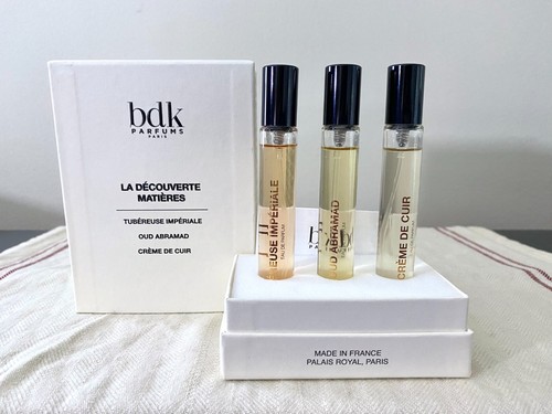 BDK Parfums Collection Matieres, set of three 10 mL travel sprays | eBay