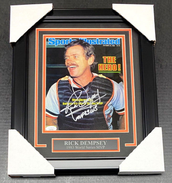 RICK DEMPSEY 1983 WORLD SERIES BALTIMORE ORIOLES 8X10 PHOTO FRAMED JSA COA | eBay