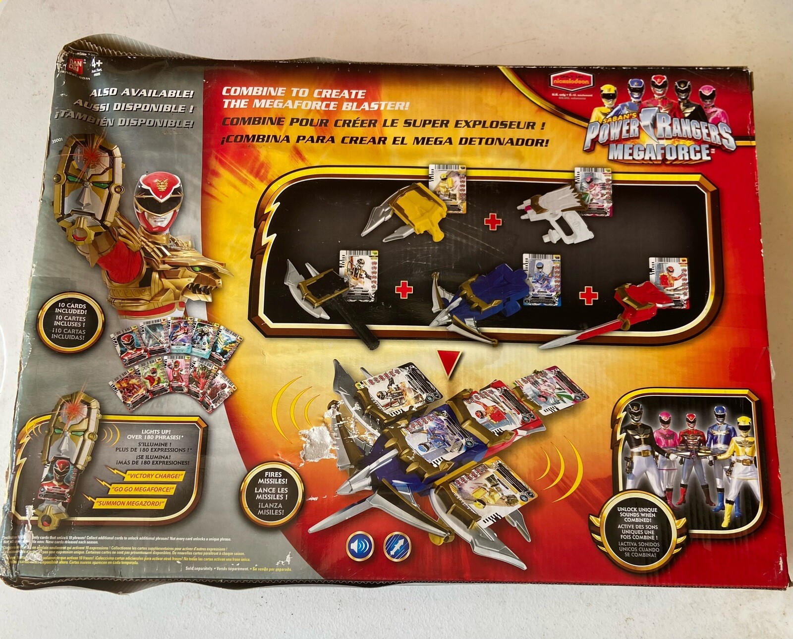 RARE Power Rangers Megaforce Deluxe Blaster Bandai Launch / Sounds ...