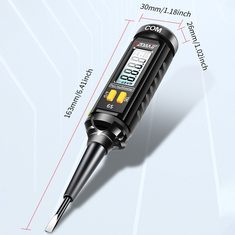 Pen Type Digital Multimeter 4000 Counts Non-Contact Voltmeter NCV ...