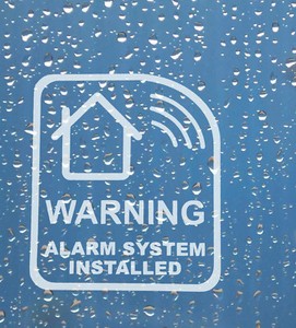 2 x WARNING ALARM SYSTEM INSTALLED VINYL STICKER/ WINDOW WARNING ...