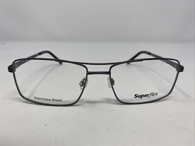 Superflex SF-510 C.2 57-17-150 Gunmetal Metal Full Rim Eyeglasses Frame ...