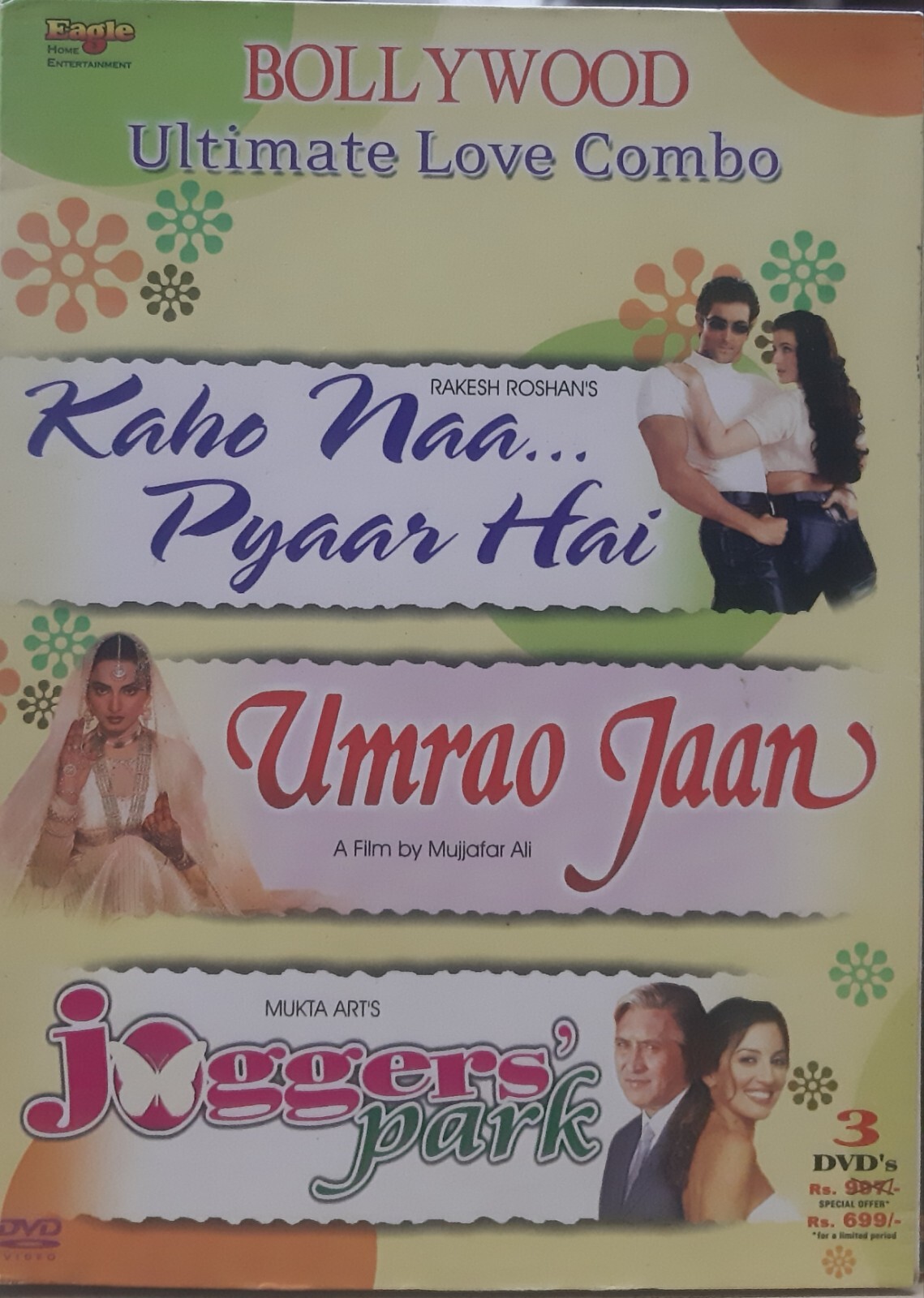 Bollywood Ultimate Love Combo Bollywood Hindi Movie 3 DVDs Boxset | eBay