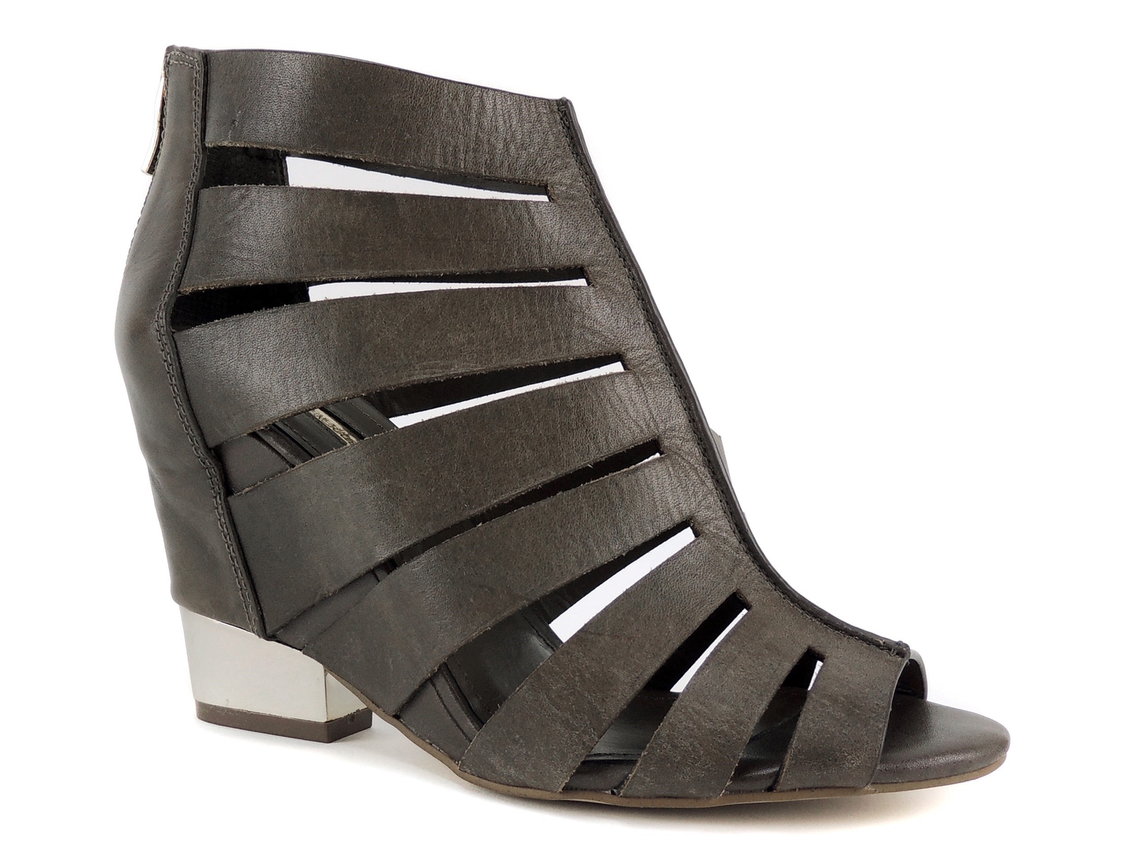 BCBGeneration Women's Charlie Gladiator Wedge Sandals Dark Slate Gray 8 ...
